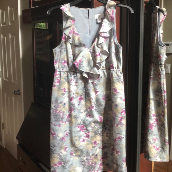 LOFT | Dresses | Shimmery Watercolor Loft Dress | Poshmark